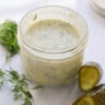 Creamy Dill Pickle Salad Dressing - Nourished by Nic