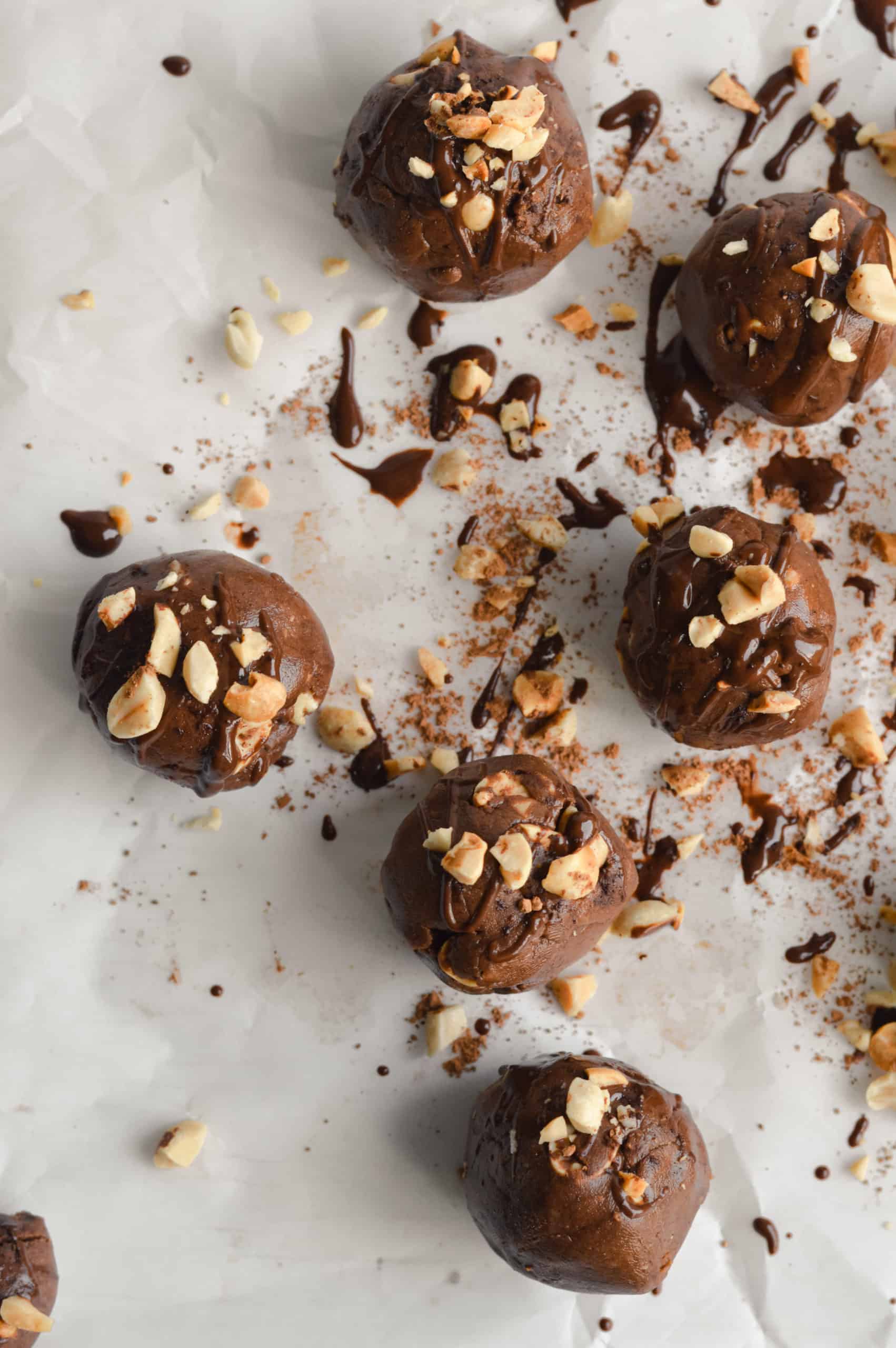 5-Minute Vegan Snickers Protein Balls - Nourished by Nic