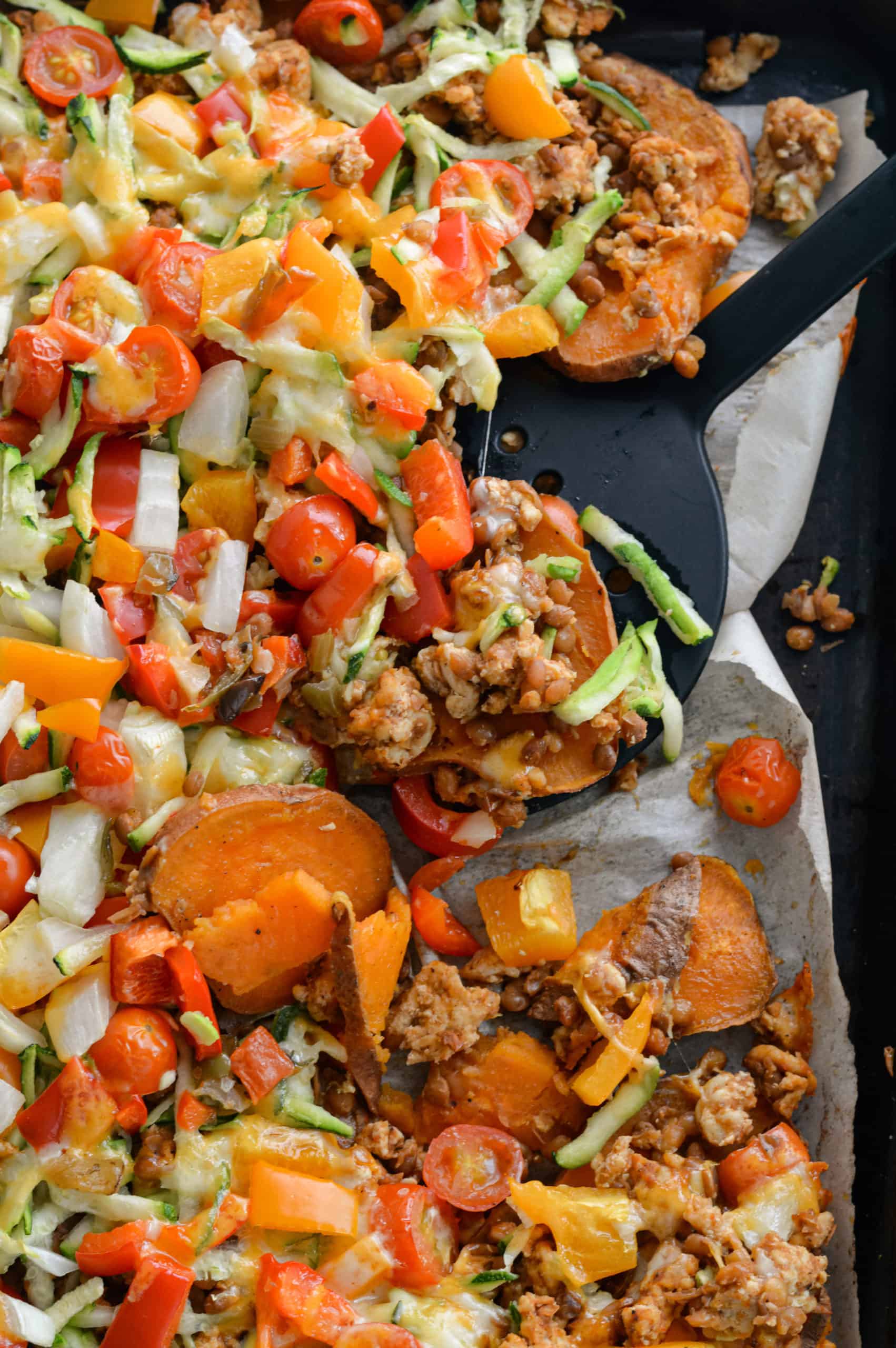 Loaded Sweet Potato Nachos - Nourished by Nic