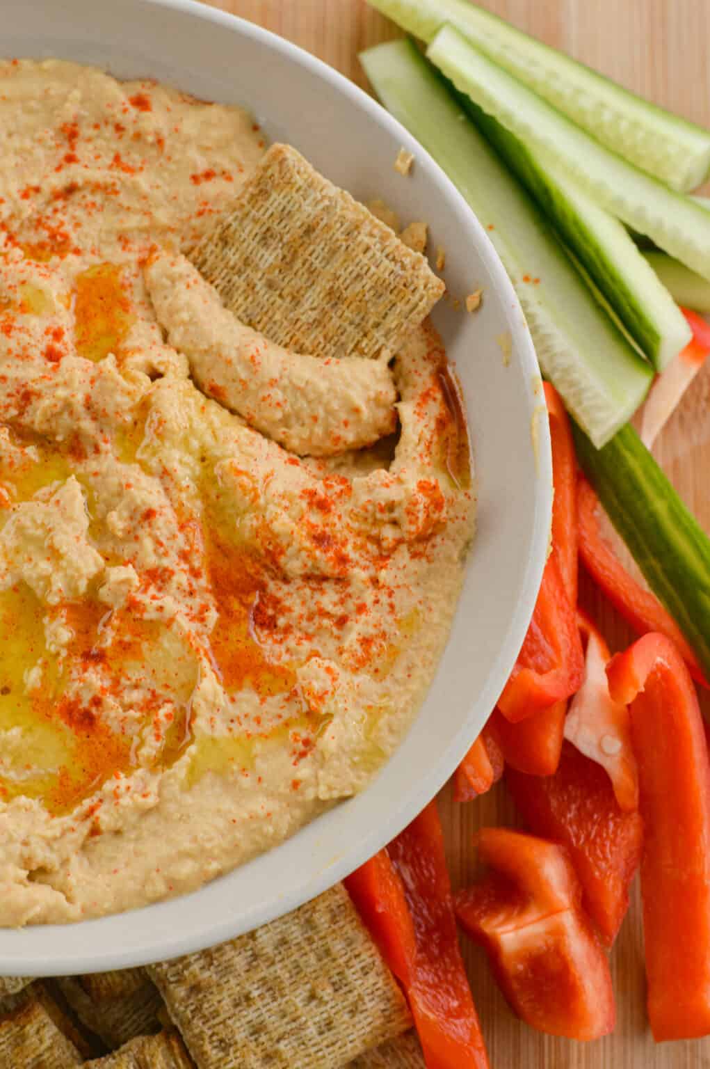 Super Easy Loaded Hummus - Nourished by Nic