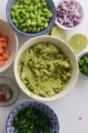 Edamame Guacamole (High Protein) - Nourished by Nic