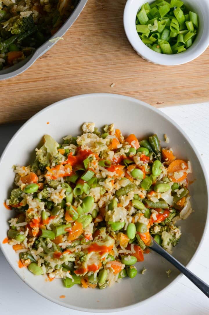 Vegetarian Fried Rice (Without Soy Sauce) - Nourished by Nic
