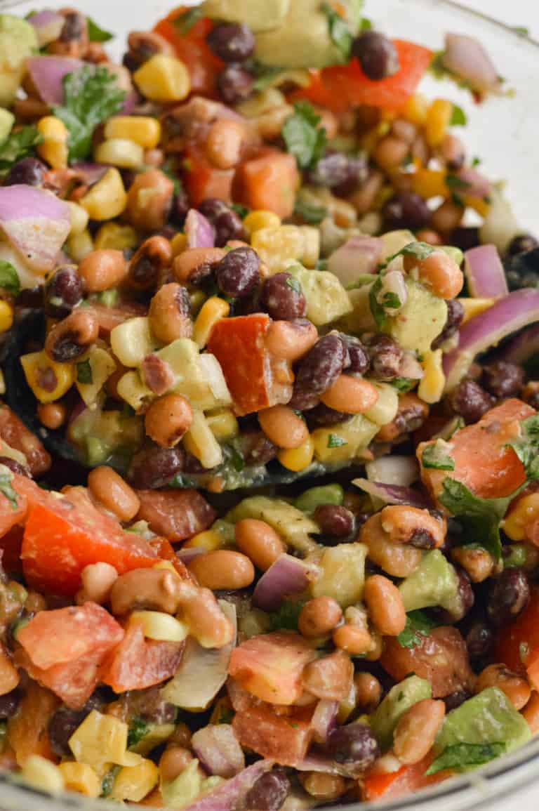 Vegan Bean Salad - Nourished by Nic