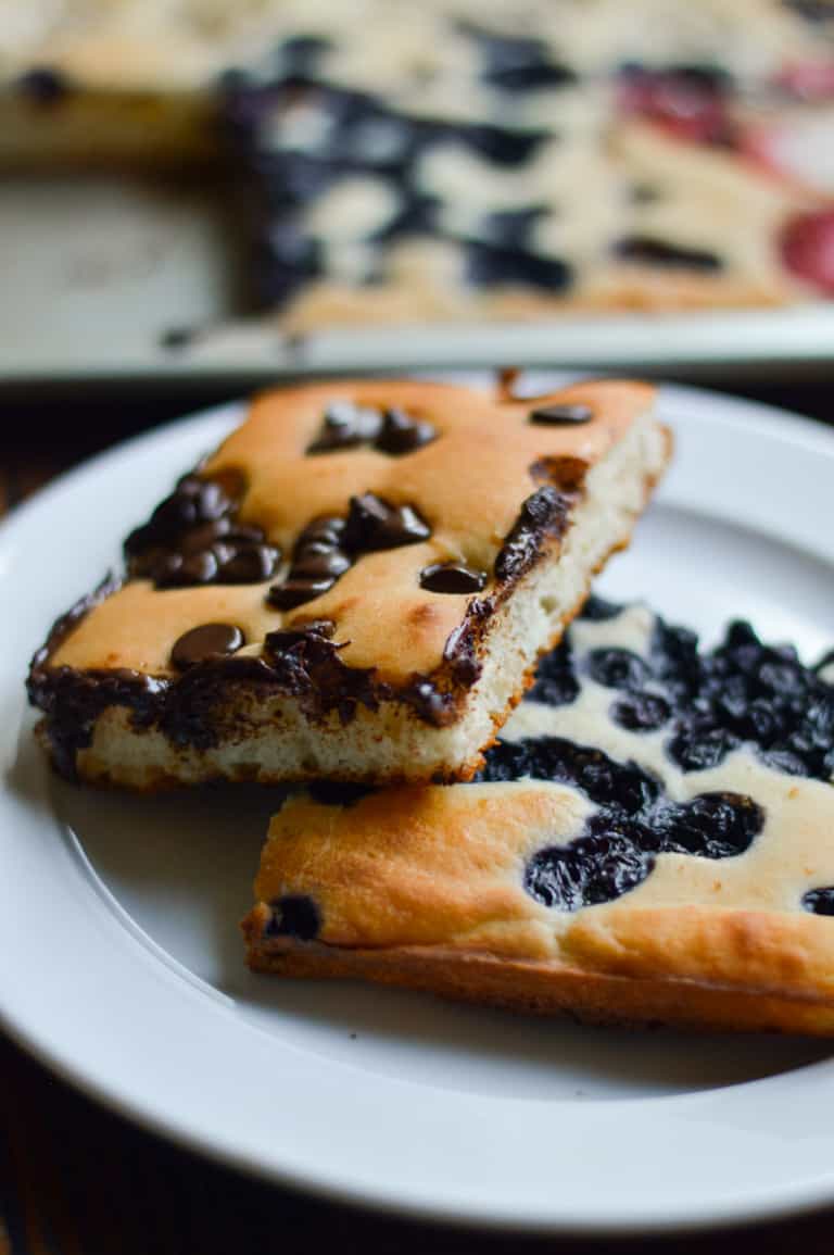 Easy Sheet Pan Pancakes From A Mix - Nourished by Nic