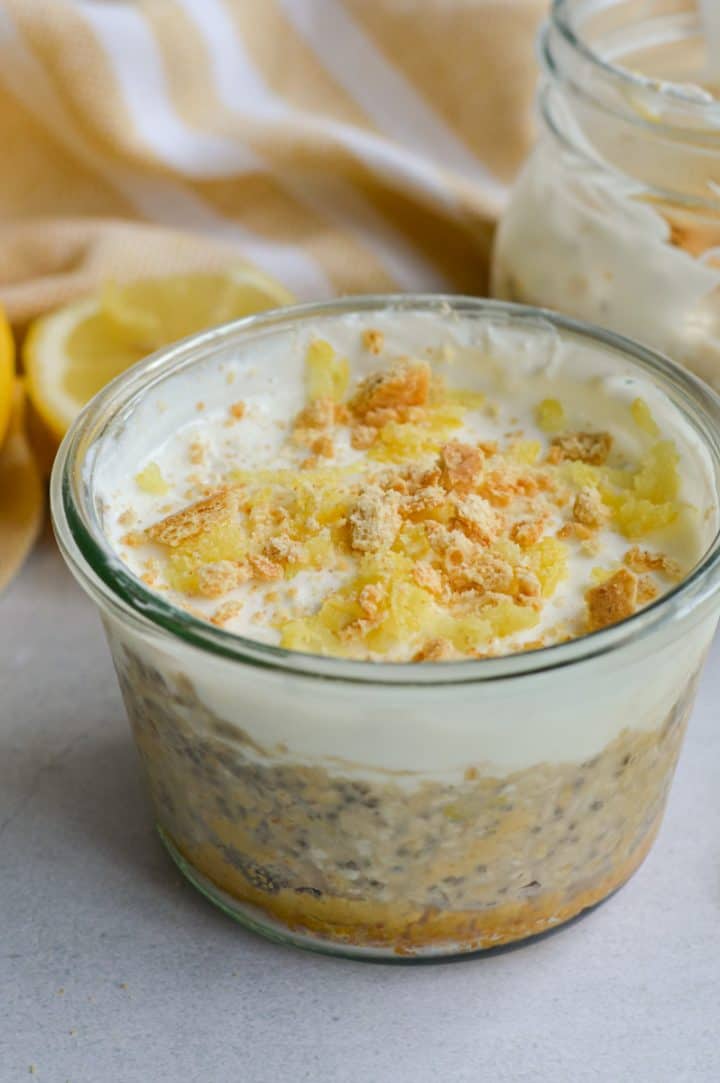 Lemon Cheesecake Overnight Oats - Nourished by Nic