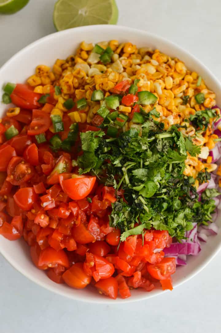 Easy Mango Corn Salsa - Nourished by Nic