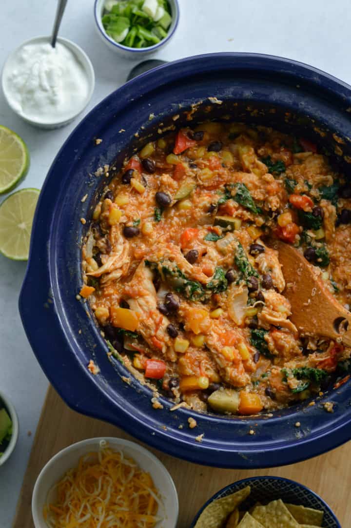 Slow Cooker Southwest Chicken Bowls - Nourished by Nic