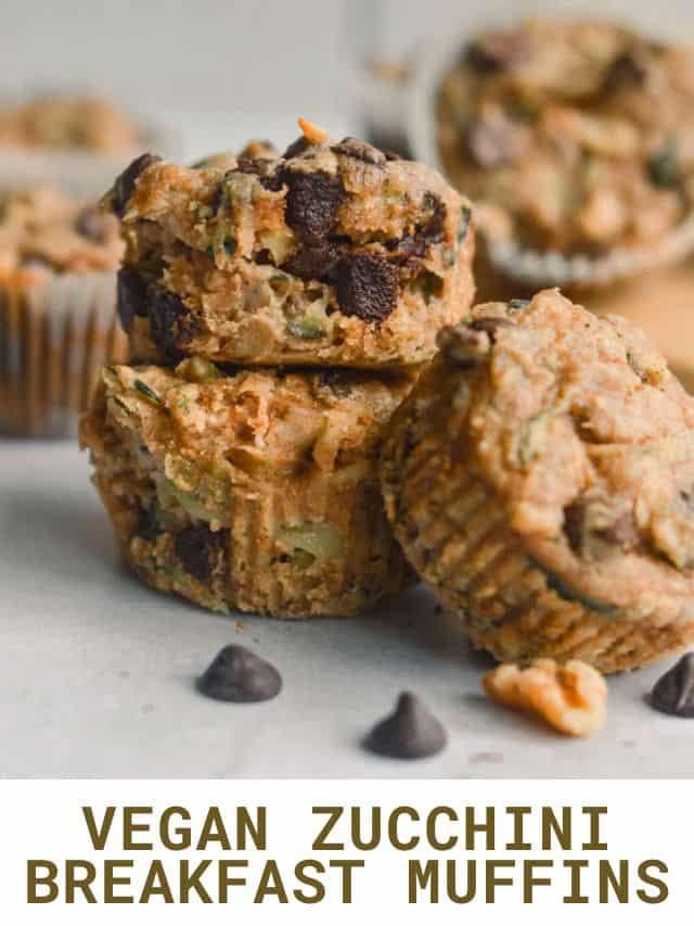 VEGAN ZUCCHINI BREAKFAST MUFFINS - Vegan and gluten-free! - Nourished ...