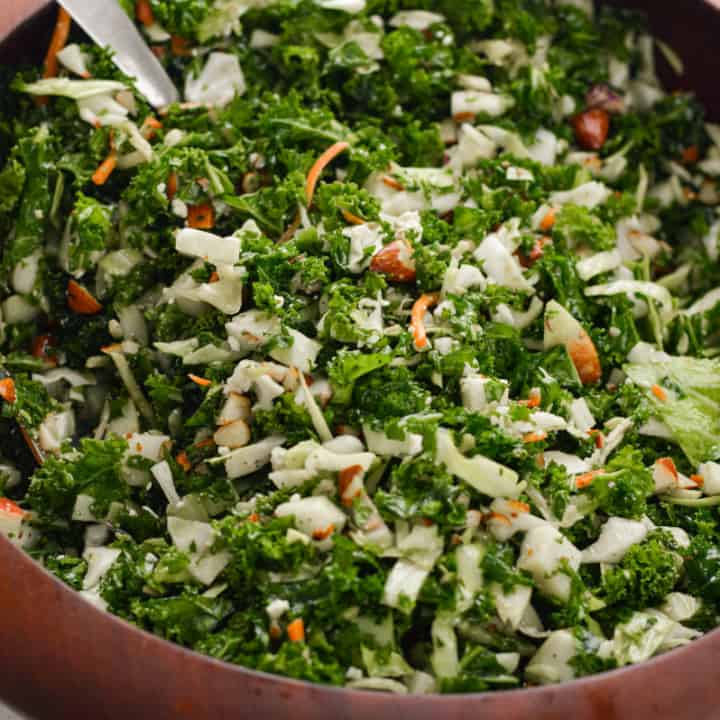 Homemade Kale Crunch Salad (Chick-Fil-A) - Nourished by Nic