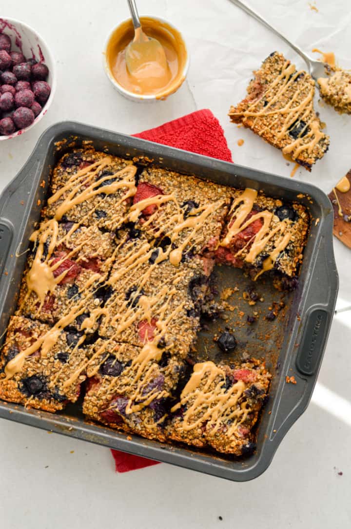 Baked Oats Without Banana - Nourished by Nic