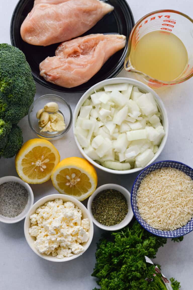 Crockpot Lemon Garlic Chicken and Rice - Nourished by Nic