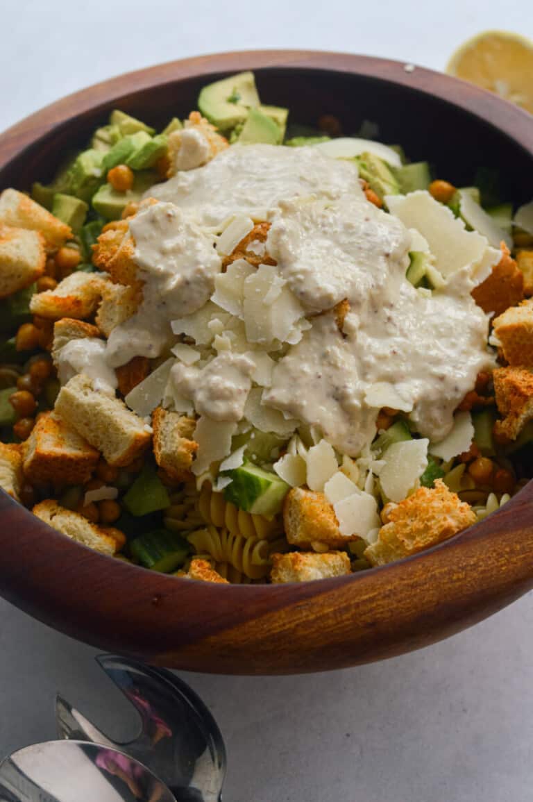 Creamy Greek Yogurt Caesar Dressing - Nourished by Nic