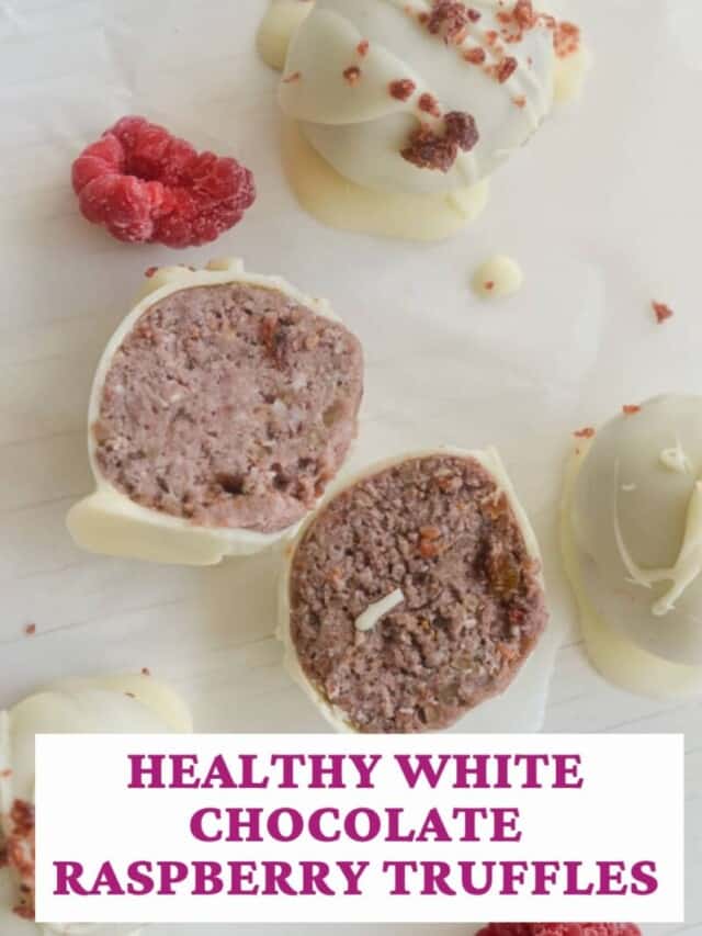 HEALTHY WHITE CHOCOLATE RASPBERRY TRUFFLES - healthy Valentine's Day ...