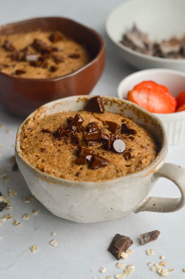 3-Minute Oatmeal Mug Cake - Nourished by Nic
