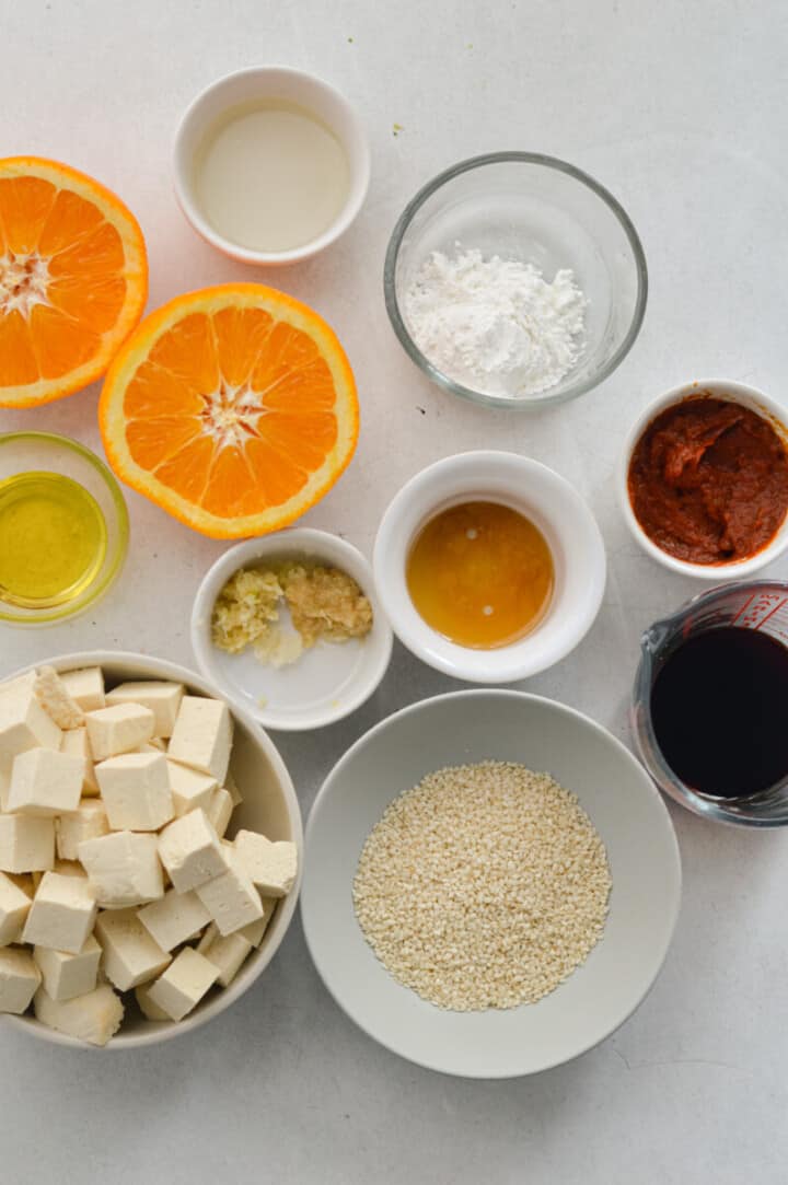 Sticky Orange Tofu - Nourished by Nic