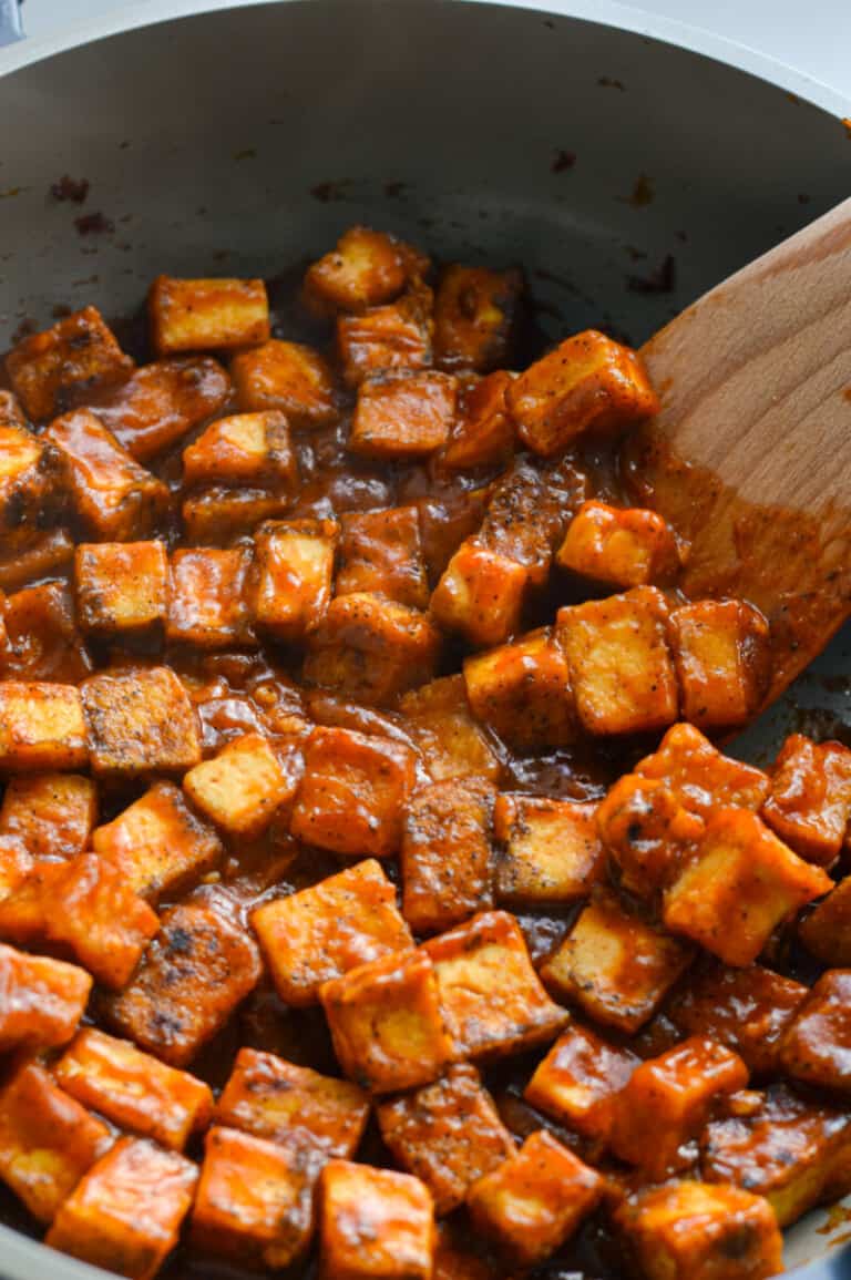 Sticky Orange Tofu - Nourished by Nic