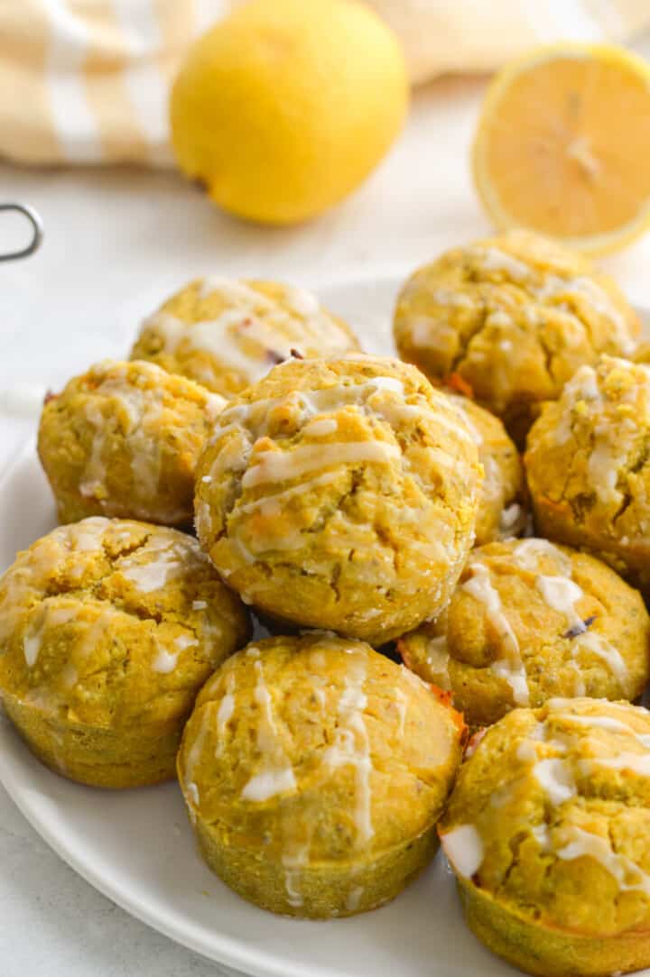 Healthy Lemon Drizzle Muffins - Nourished by Nic
