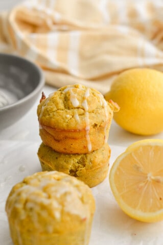 Healthy Lemon Drizzle Muffins - Nourished by Nic