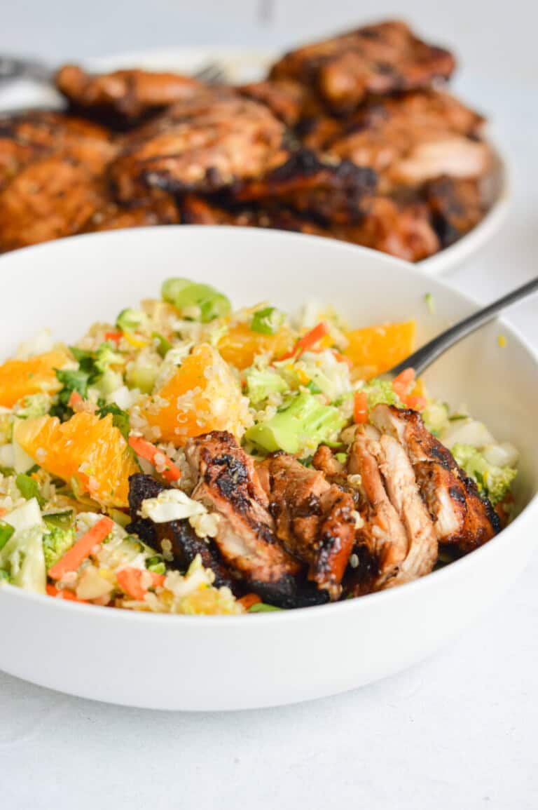 Grilled Boneless Chicken Thighs - Nourished by Nic