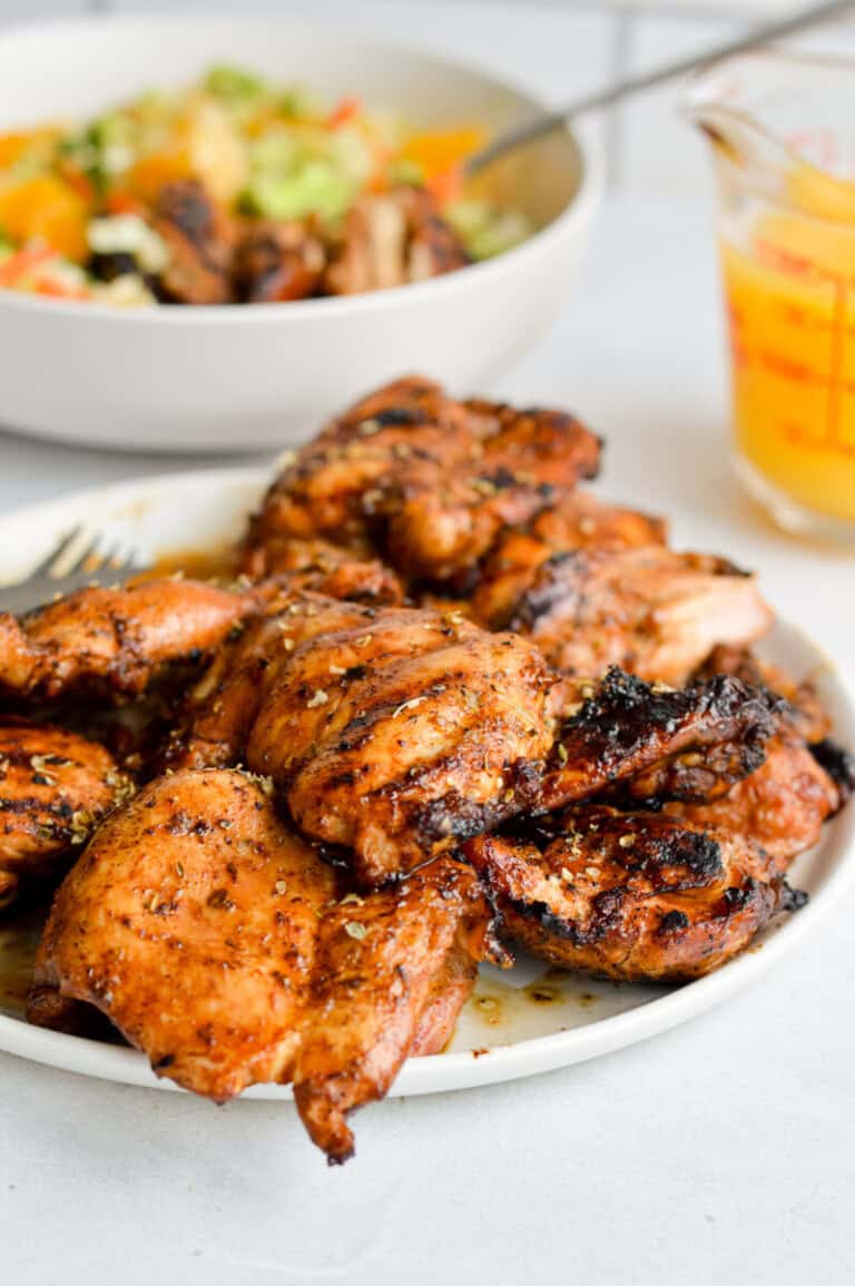 Grilled Boneless Chicken Thighs - Nourished by Nic