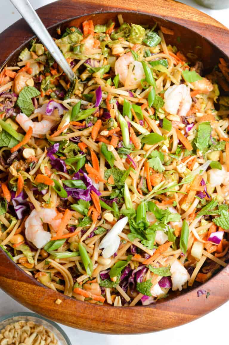 Thai Spring Roll Pasta Salad - Nourished by Nic