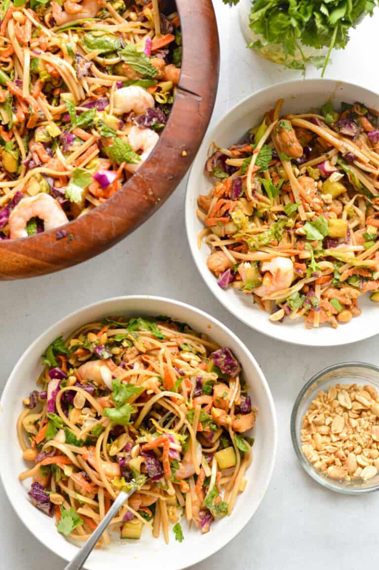 Thai Spring Roll Pasta Salad - Nourished by Nic