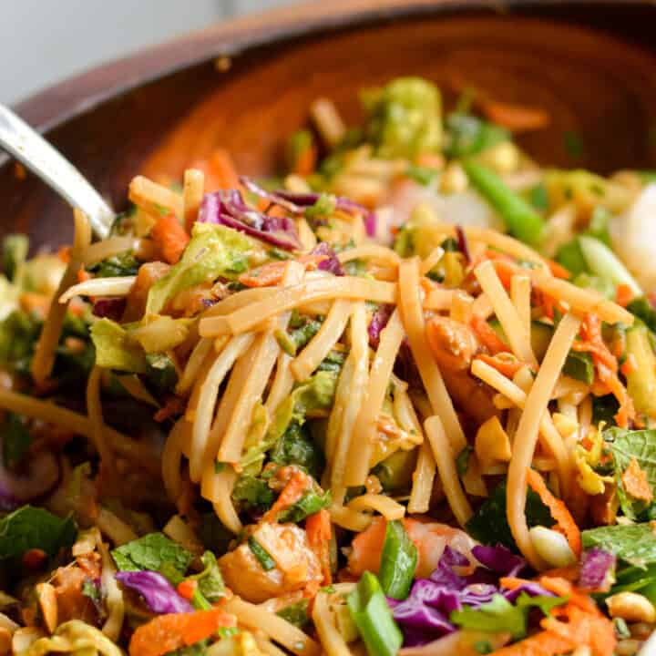 Thai Spring Roll Pasta Salad - Nourished by Nic