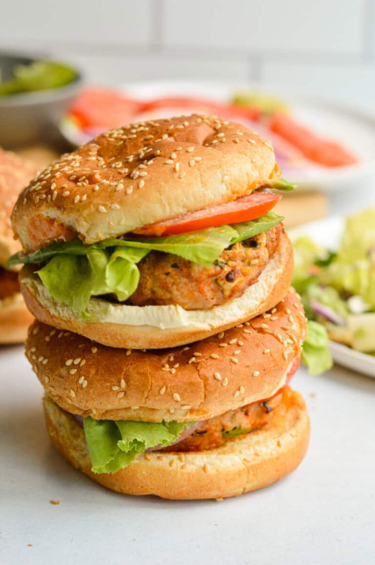 Spicy Feta Chicken Burgers - Nourished by Nic
