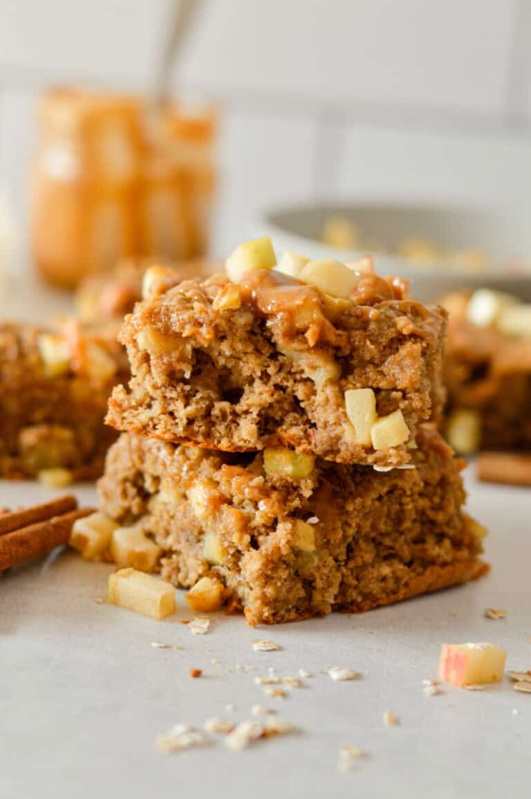 Apple Oat Breakfast Cake - Nourished by Nic