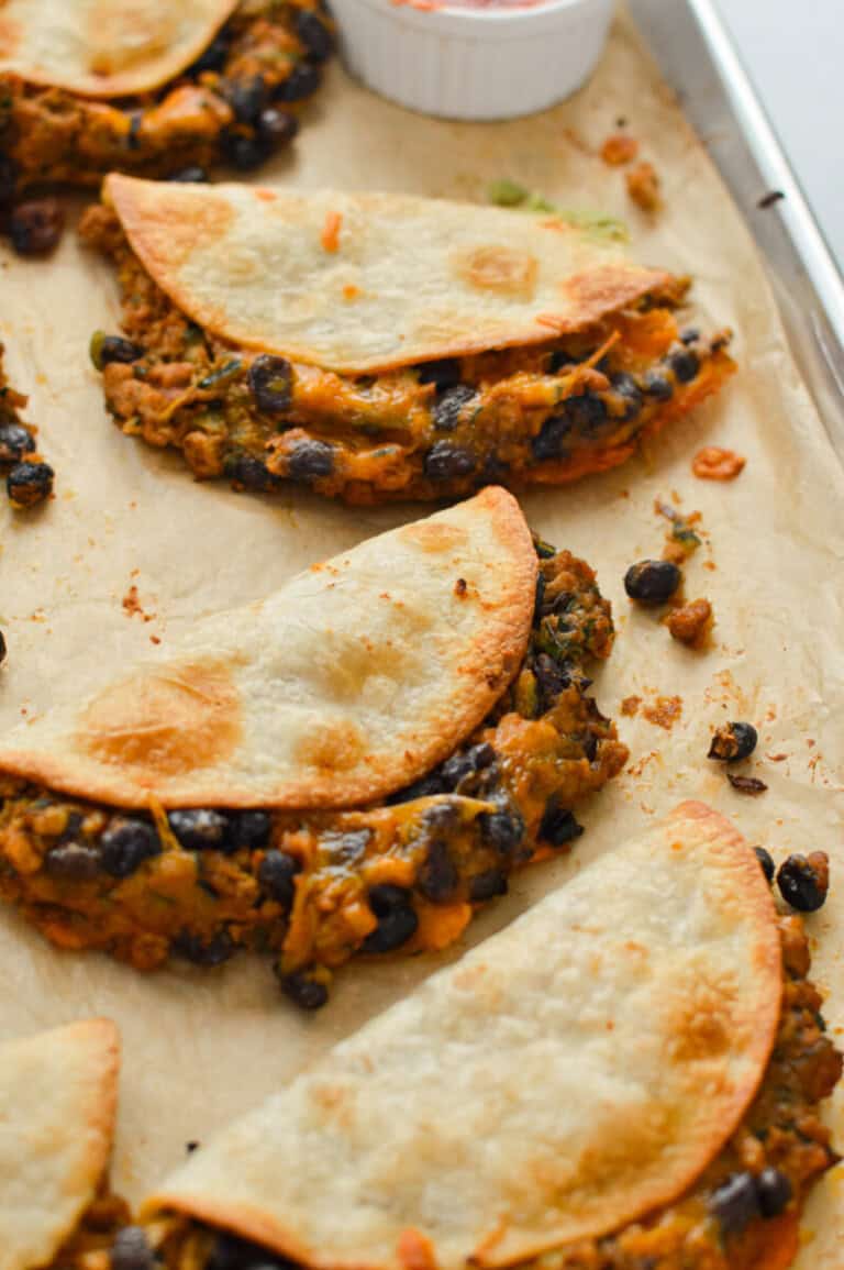 Crispy Baked Ground Chicken Tacos - Nourished by Nic