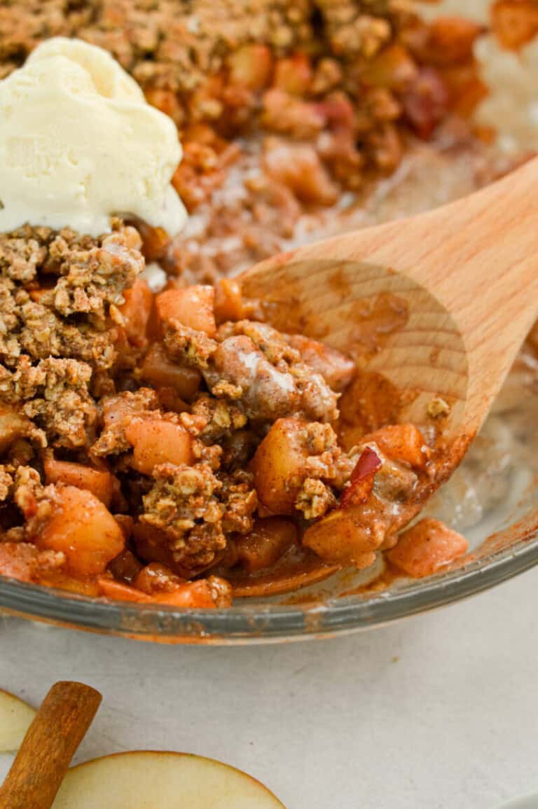 Healthy Apple Oat Crumble Recipe - Nourished by Nic