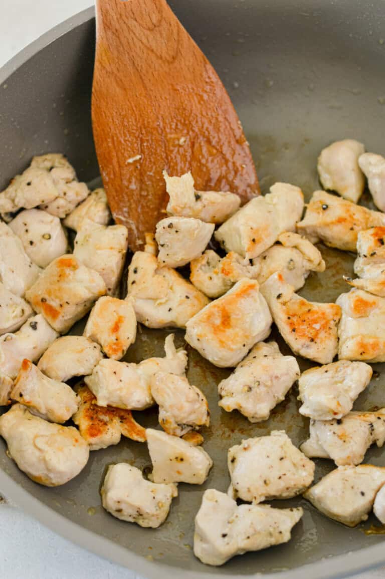 One Pan Creamy Mushroom Chicken and Rice - Nourished by Nic