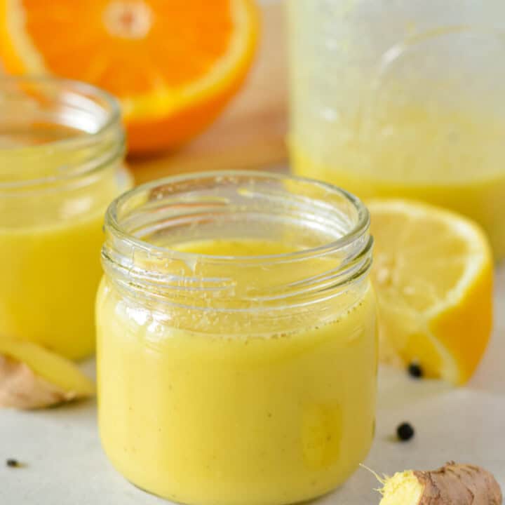 Homemade Lemon Ginger Turmeric Shots - Nourished by Nic