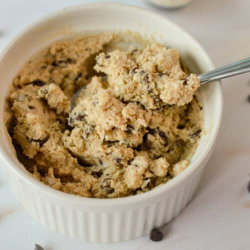 No Bake Protein Cookie Dough Nourished By Nic