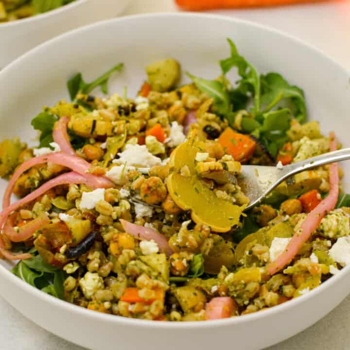 Warm Roasted Vegetable Salad - Nourished by Nic