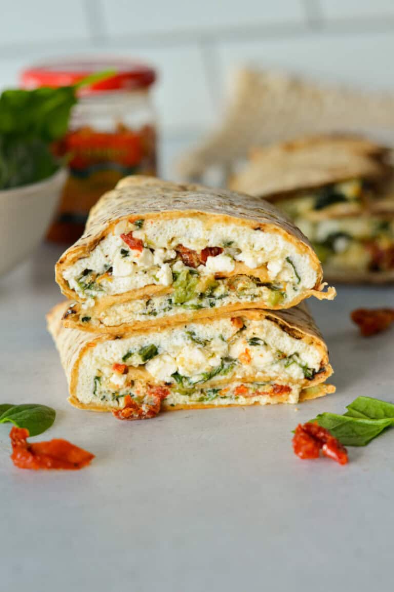 Spinach Feta Egg White Wrap (Starbucks Copycat) - Nourished by Nic