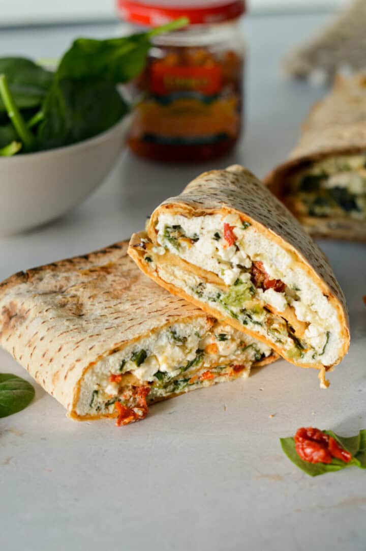 Spinach Feta Egg White Wrap (Starbucks Copycat) - Nourished by Nic