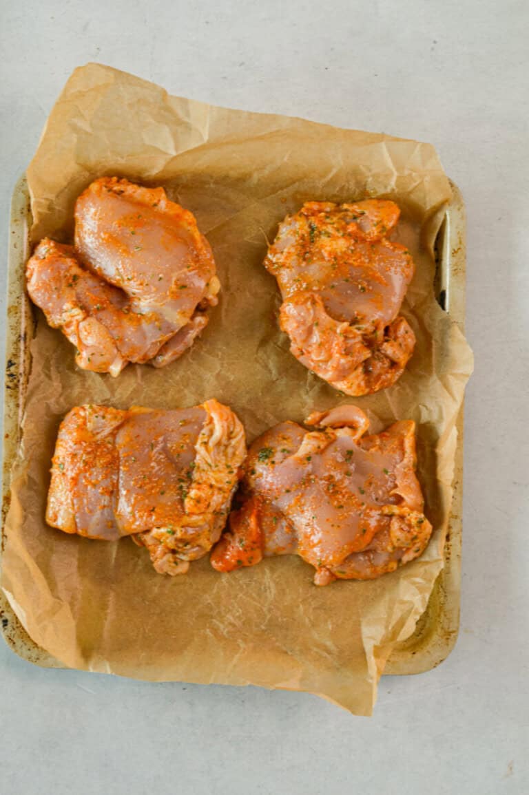 Easy Air Fryer Chicken Thighs - Nourished by Nic