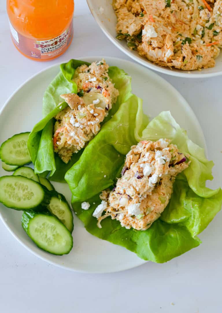 6 Ingredient Buffalo Chicken Salad - Nourished by Nic