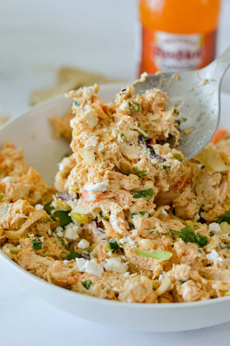6 Ingredient Buffalo Chicken Salad - Nourished by Nic