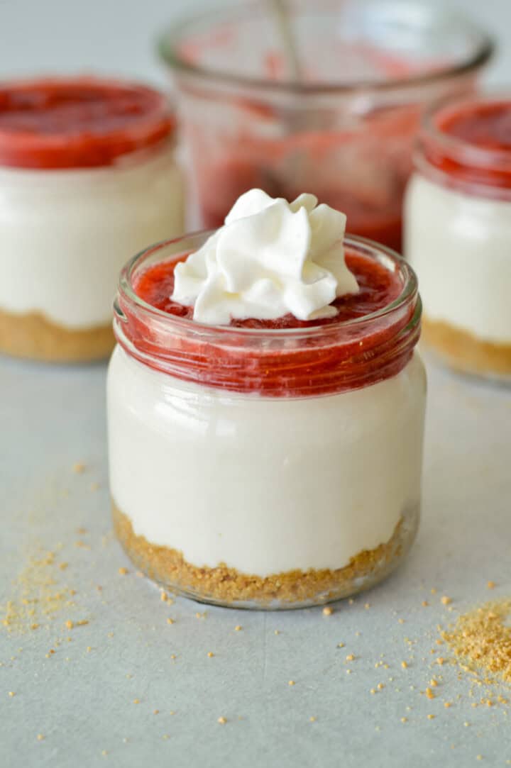 Strawberry Cheesecake Cups with Cottage Cheese - Nourished by Nic