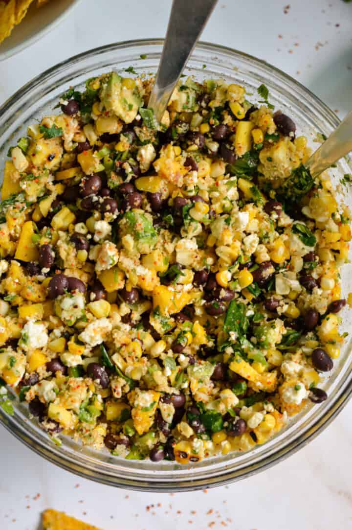 Black Bean Corn Salsa Dip - Nourished by Nic