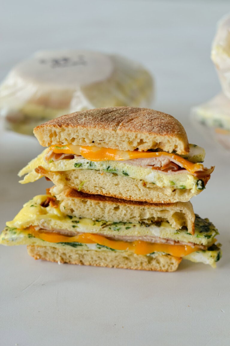 Freezer Breakfast Sandwiches - Nourished by Nic
